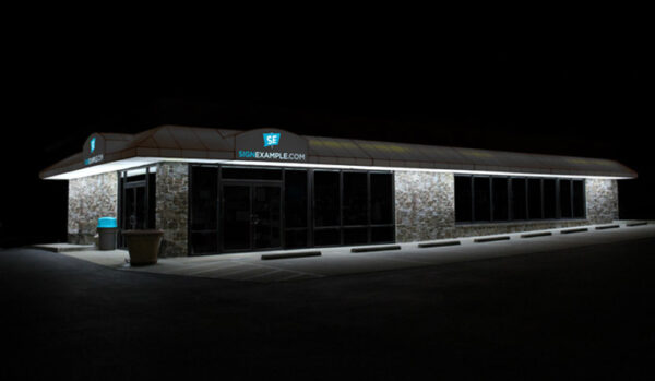 Backlit Vinyl Awnings – signexample.com