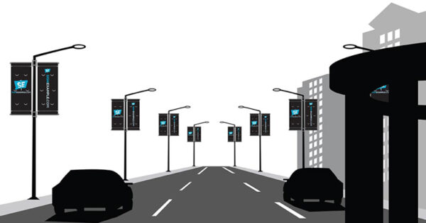 Outdoor Pole Banners – signexample.com